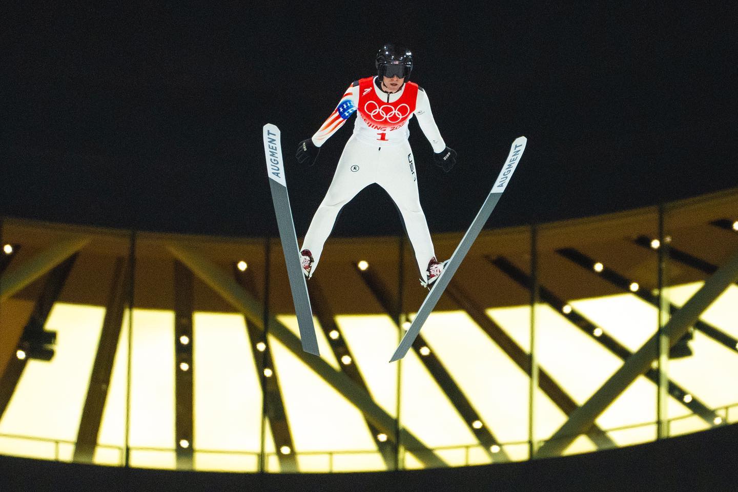 Barrington Olympian, Casey Larson Prepares for Large Hill Ski Jump Competition in Beijing Winter ...